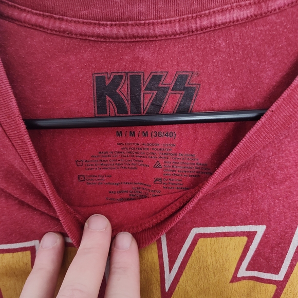 Kiss | Shirts | Kiss Red Graphic Tee Original Kiss Brand | Poshmark